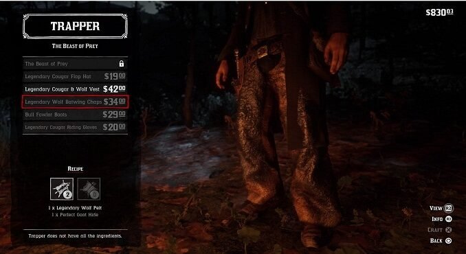 Loup légendaire dans Red Dead Redemption 2 - Animaux Légendaires