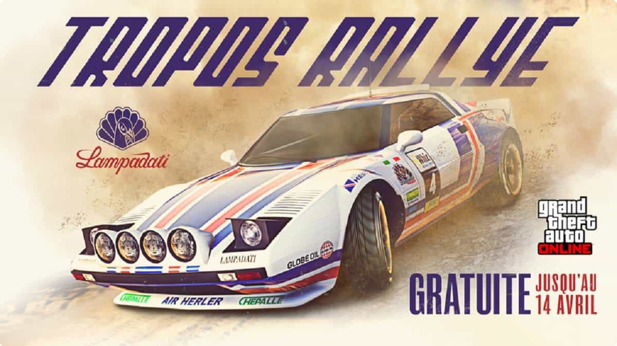 Lampadati Tropos rallye : Véhicule gratuit dans GTA 5 Online